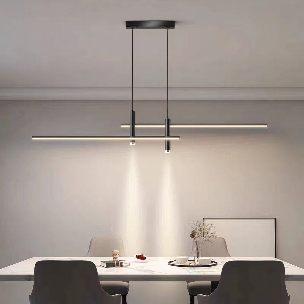 Colgante LED de varias luces con un moderno diseño minimalista ...