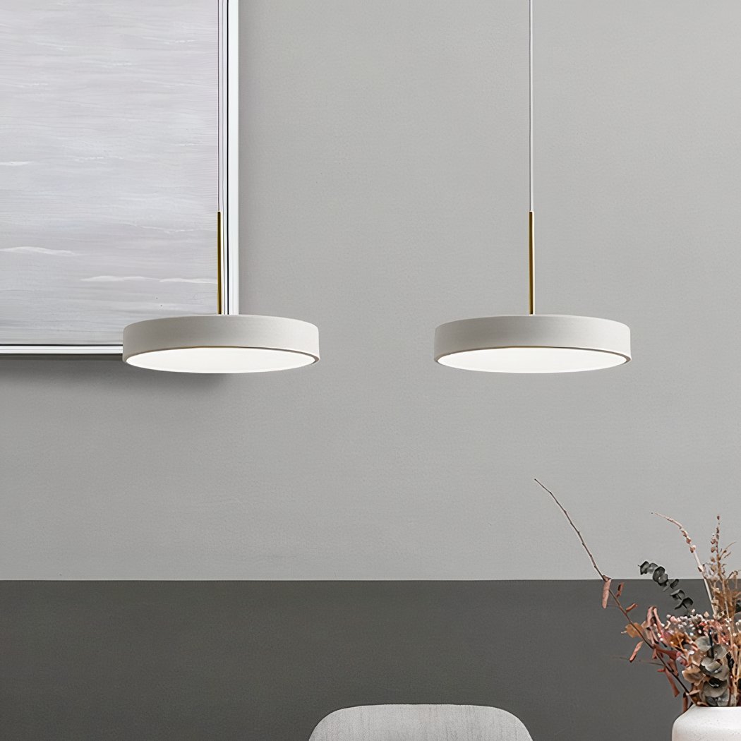 Lámpara LED colgante en forma de disco de estilo escandinavo ...