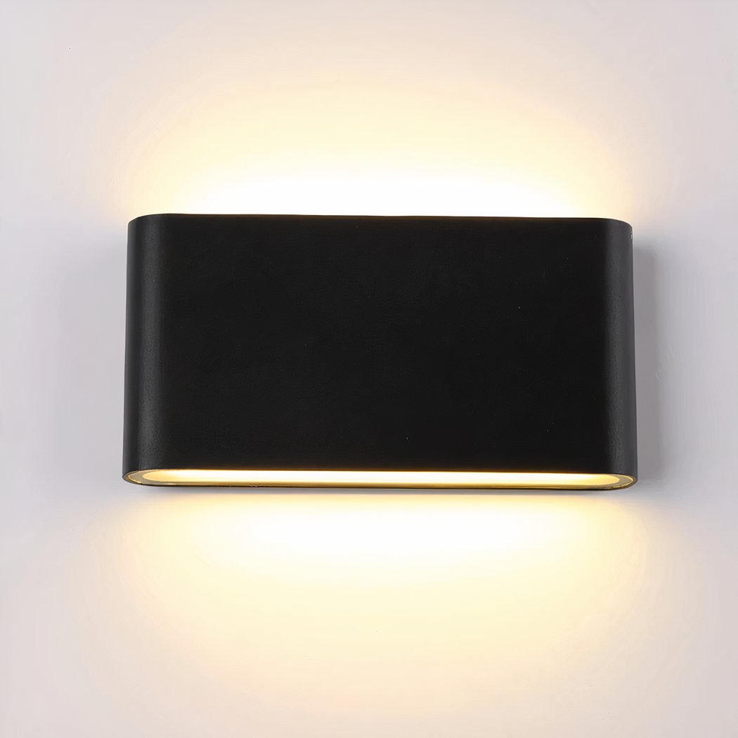 Aplique LED negro impermeable para exteriores • Tendencia Luminarias
