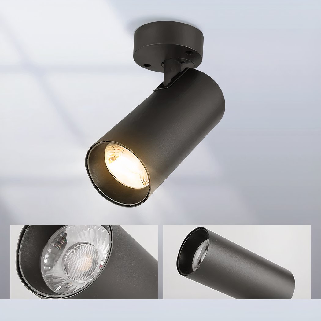 Foco de techo LED negro salón moderno • Tendencia Luminarias