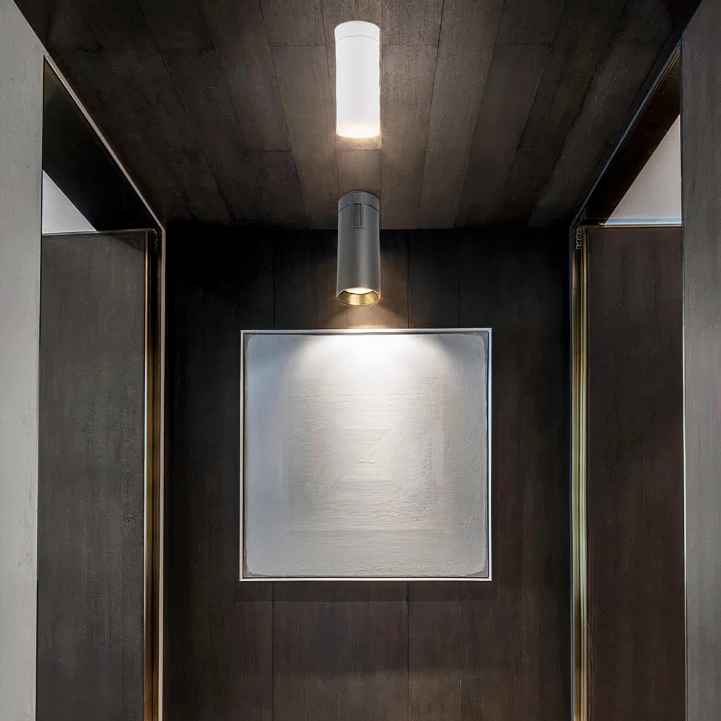 Foco de techo LED negro salón moderno • Tendencia Luminarias