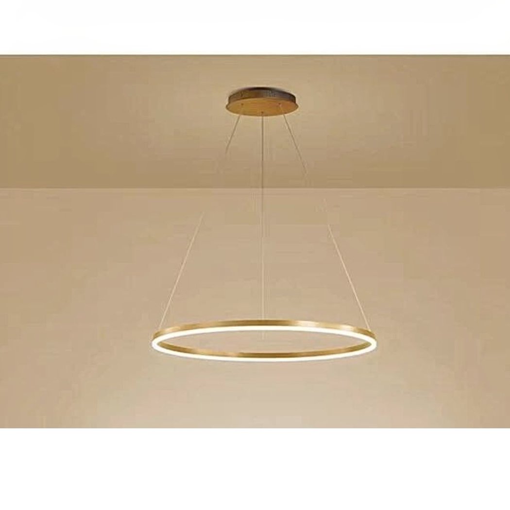 Lámpara colgante LED circular de aluminio • Tendencia Luminarias