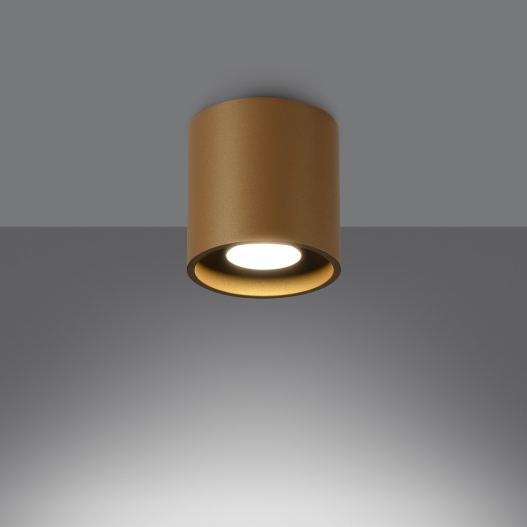 Lámpara de techo dorada contemporánea • Tendencia Luminarias